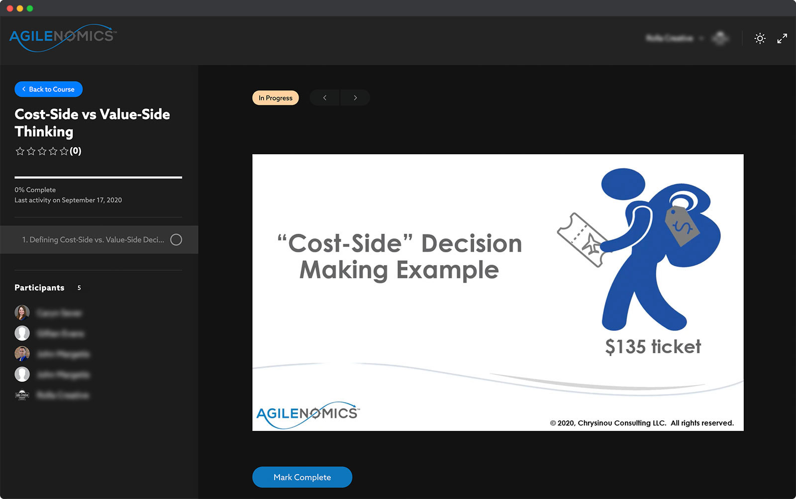 AGILENOMICS® - Courses